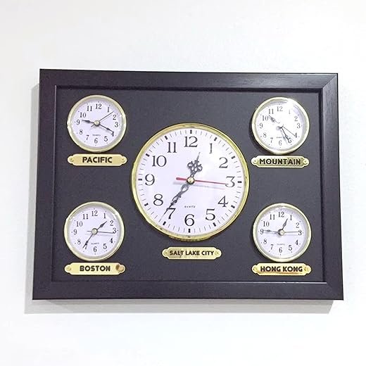 10 Best 4 Time Zone Wall Clocks - Unique Wall Clocks | Top-Clocks.com