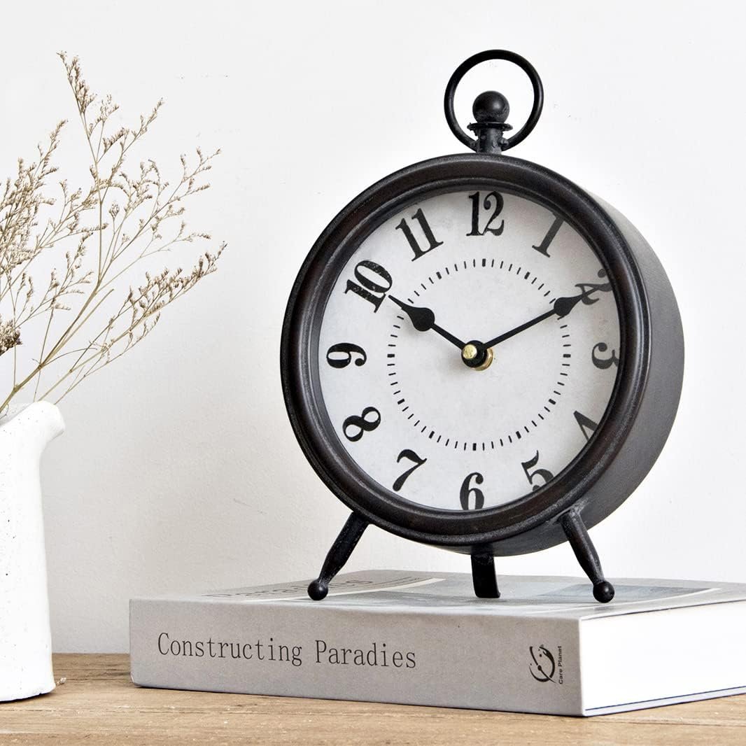 Best Metal Rustic Retro Table Clocks – TOP-CLOCKS.COM