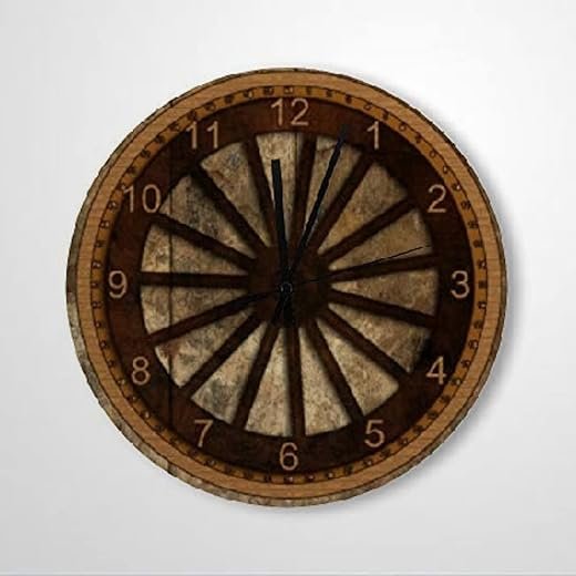 10 Best Wagon Wheel Wall Clocks - Analog Wall Clocks | Top-Clocks.com